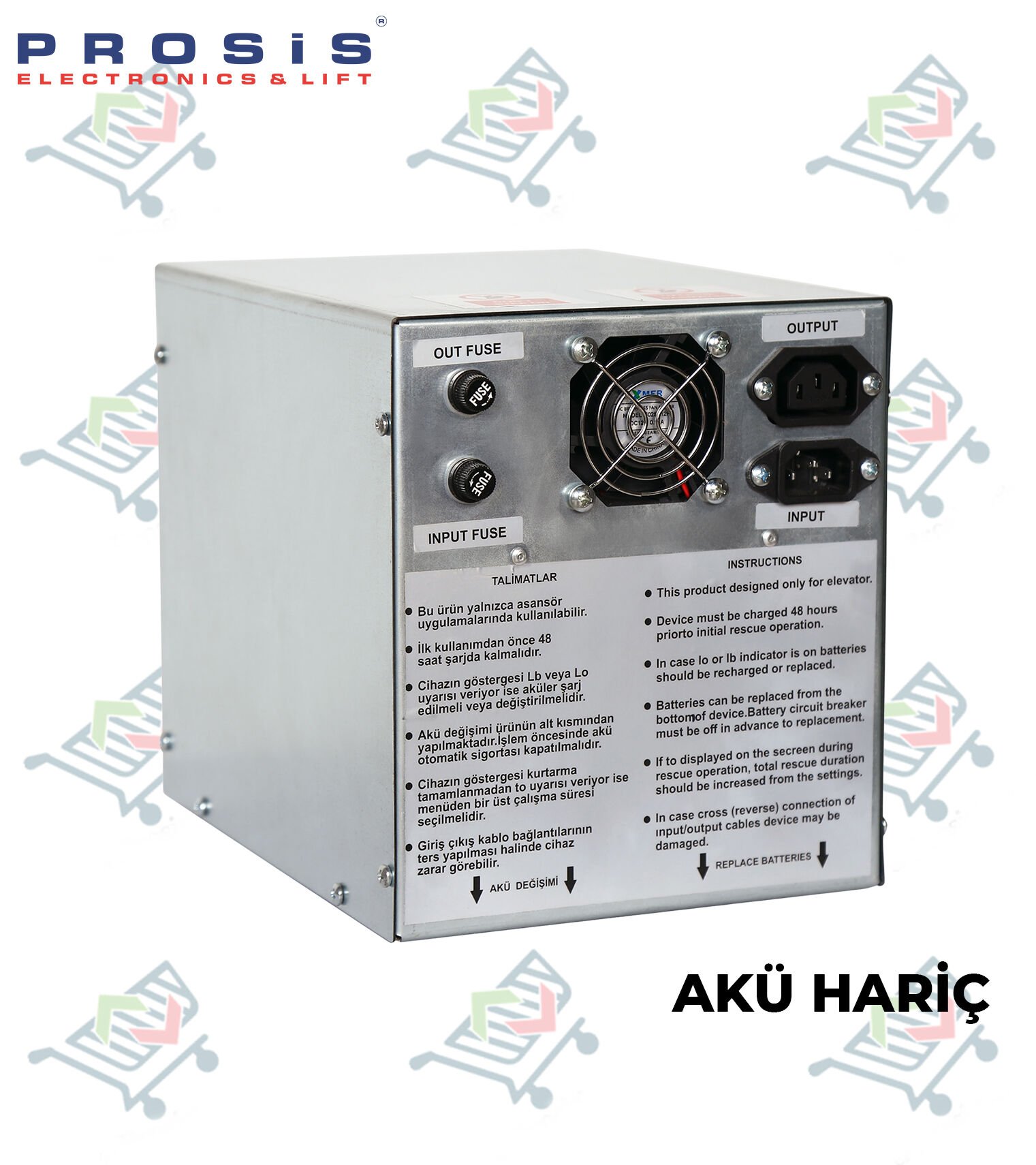 PROSİS PRO-UPS LİNE İNTERAKTİF ASANSÖR UPS 1500 VA AKÜ HARİÇ
